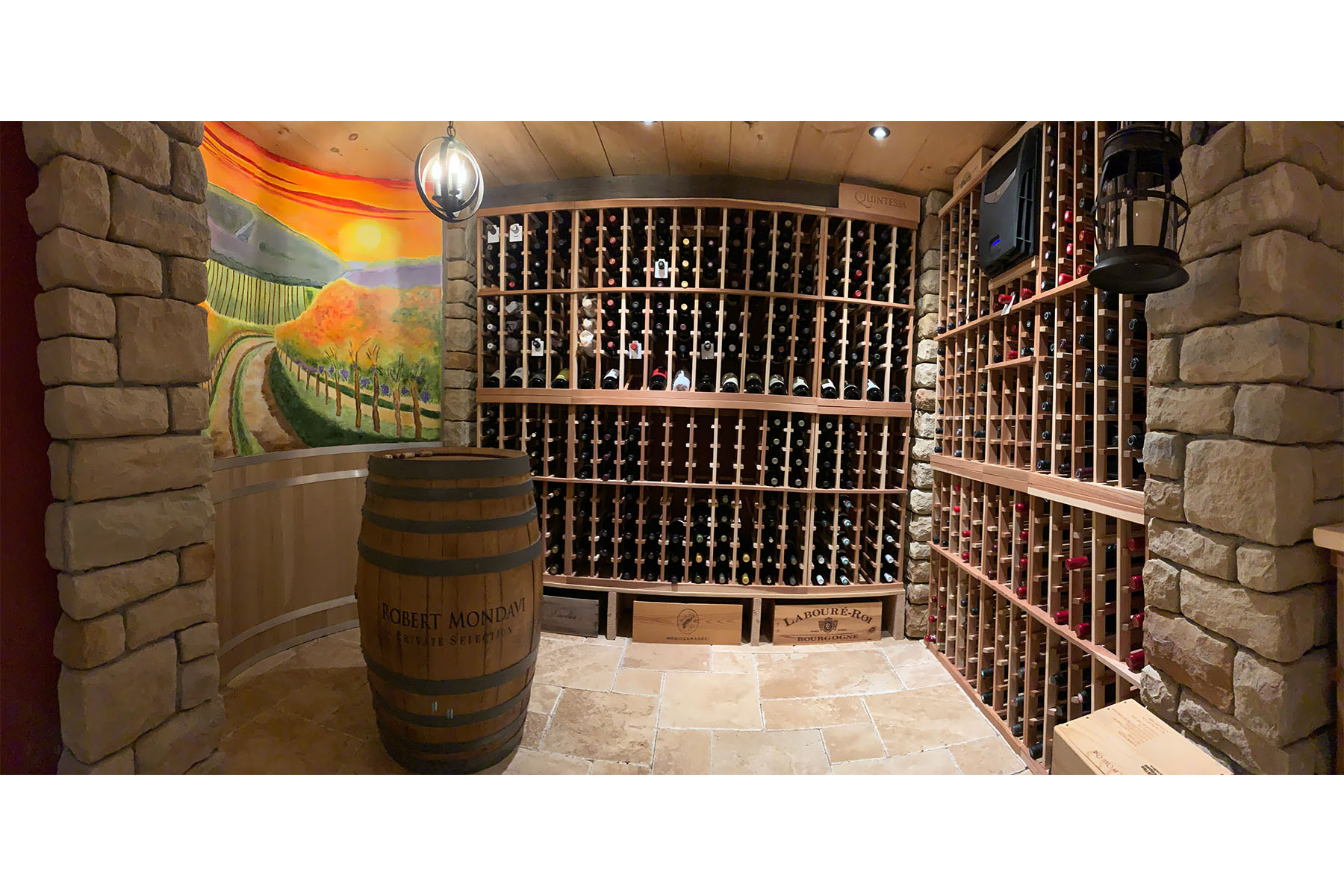 Smithling Cellars - "Barrel" Tasting Area - Wine Guardian® Wine Cellar Cooling Units
